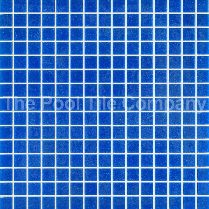 Dark Sky Blue Glass Mosaic Pool Tiles Gc135