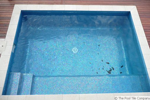 Sky Blue Pearl Glass Mosaic Pool tiles GC185