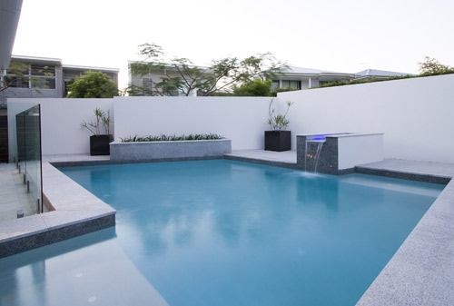 Handsome Light Grey Granite Stone pool paving tiles and coping