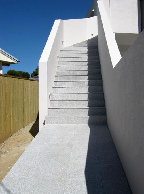 Light Grey Granite Stone tiles used for steps