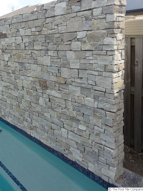 Stacked Slate Tiles Wall Cladding - Wall Design Ideas