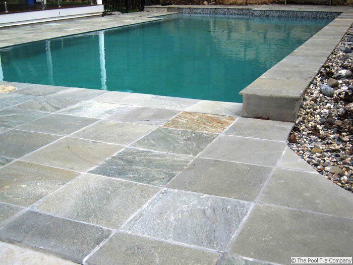 Grey Gum Quartzite Pool Tiles and Pavers