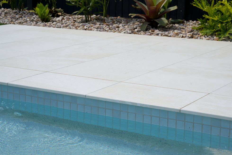 Bianco Marblano Pool Coping - Bullnose Drop Face Square Edge Australia