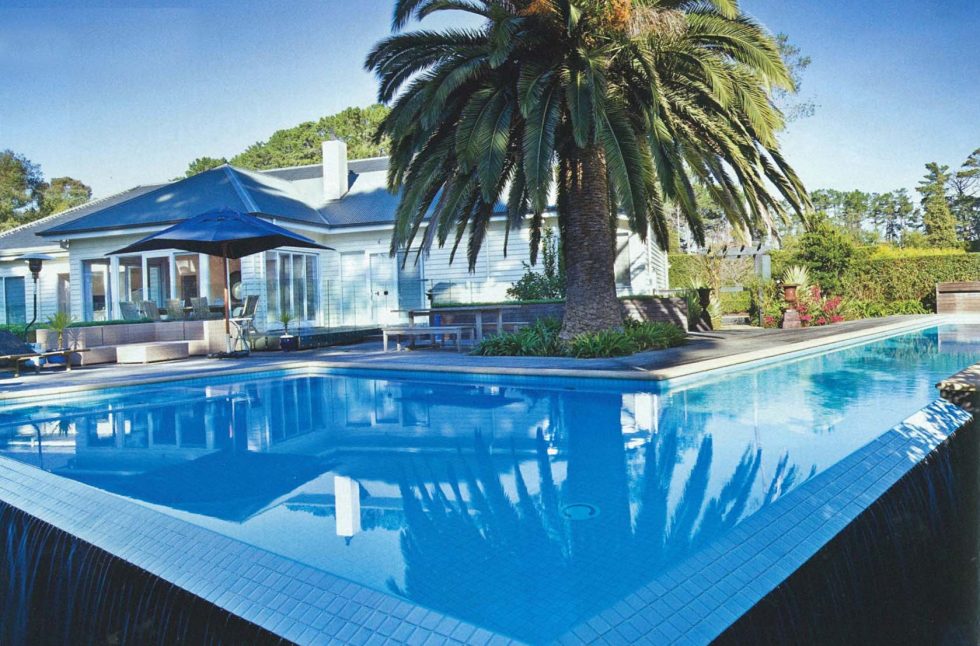 Ice Blue 58mm Ceramic Mosaic Pool Tiles