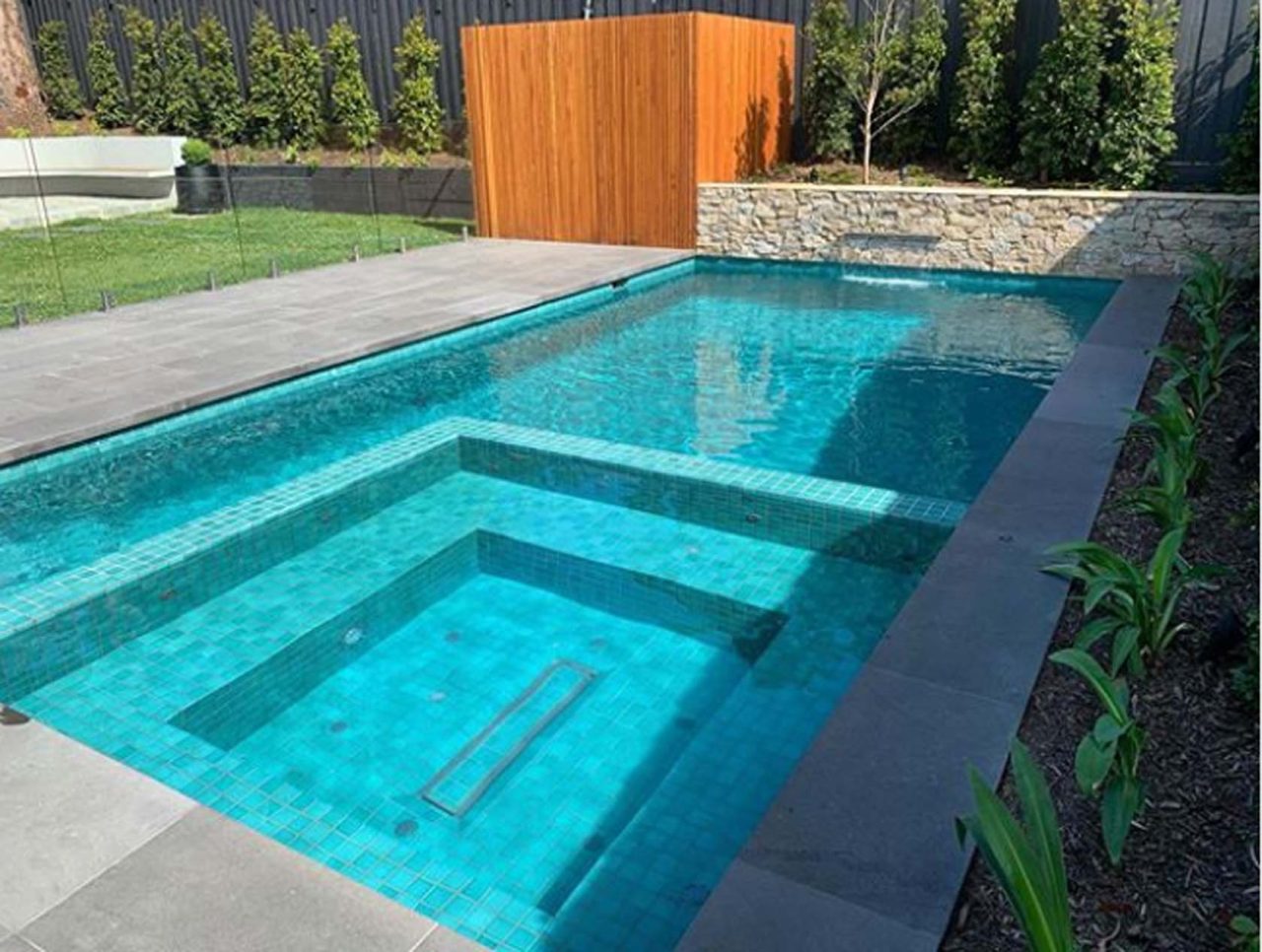 Green 58mm Ceramic Mosaic Pool Tiles CM168