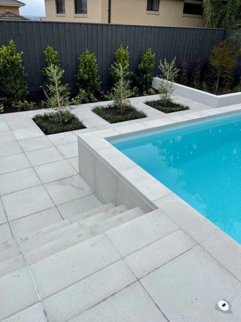 Beautiful White 48mm Ceramic Mosaic Pool Tiles CMC095