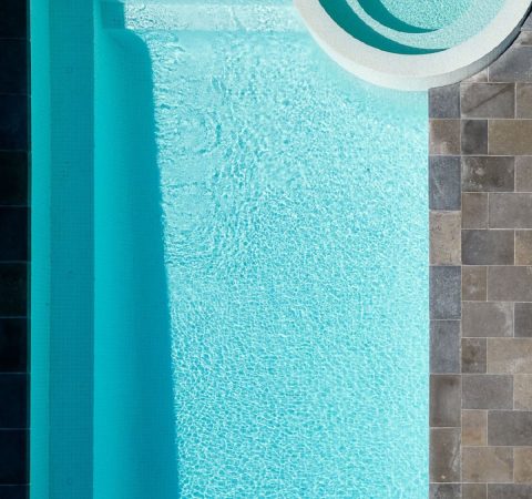 Beautiful White 48mm Ceramic Mosaic Pool Tiles CMC095