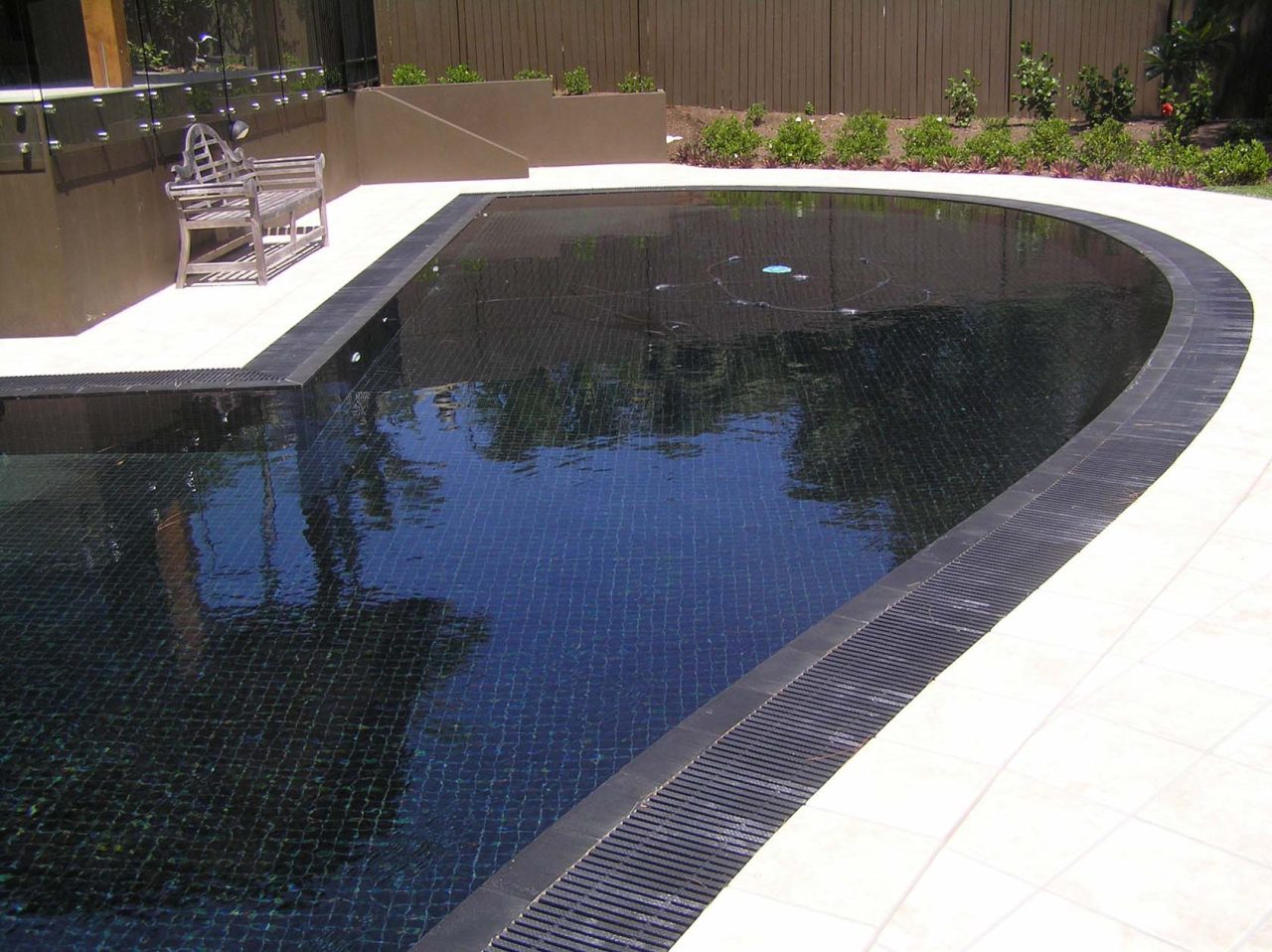 Black 48mm Ceramic Mosaic Pool Tiles CMC120