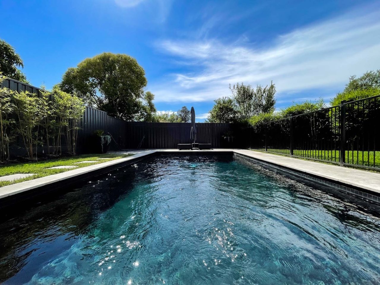 Matt Black 48mm Ceramic Mosaic Pool Tiles CMC122