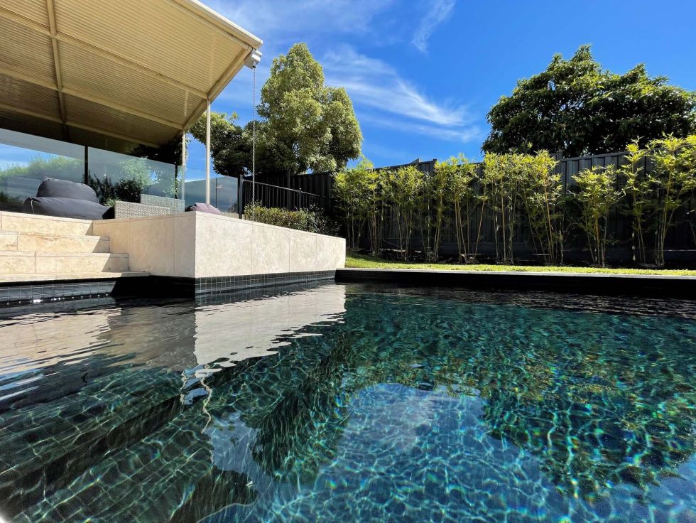 Matt Black 48mm Ceramic Mosaic Pool Tiles CMC122