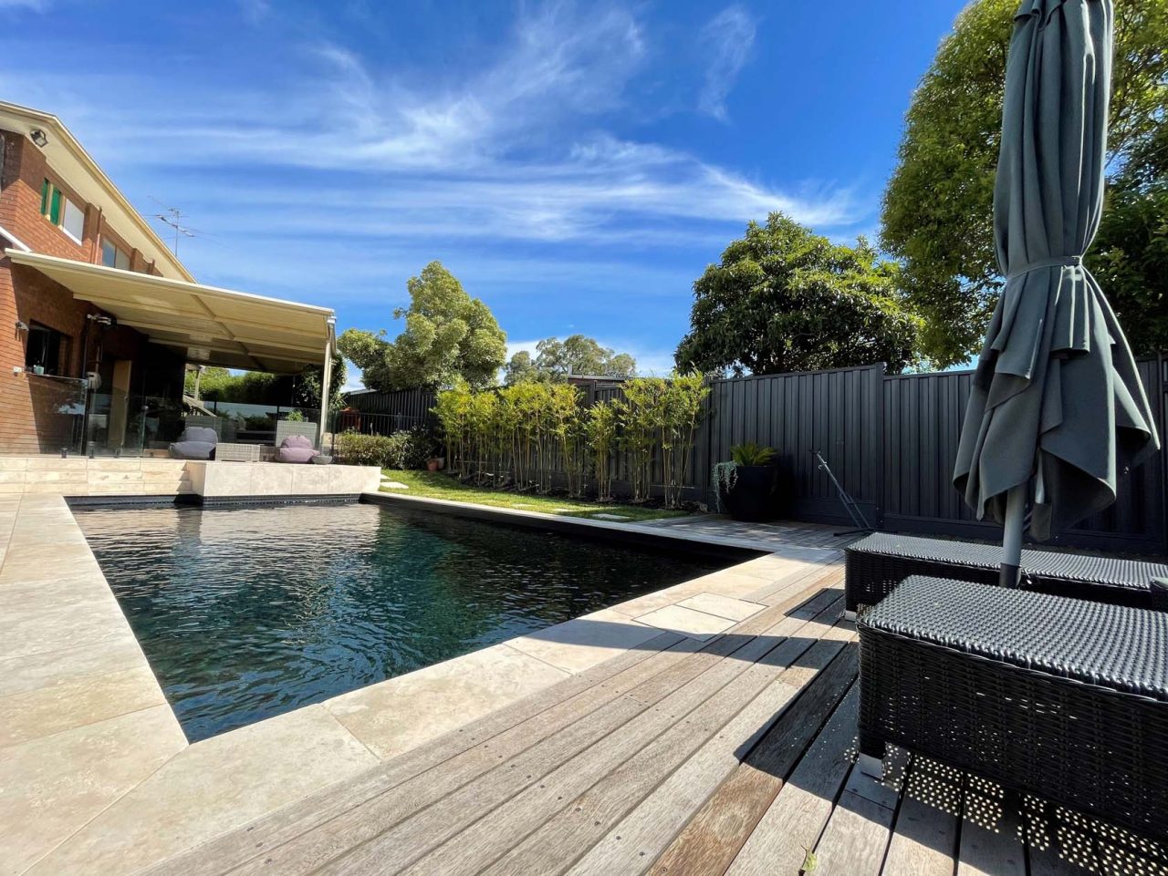 Matt Black 48mm Ceramic Mosaic Pool Tiles CMC122