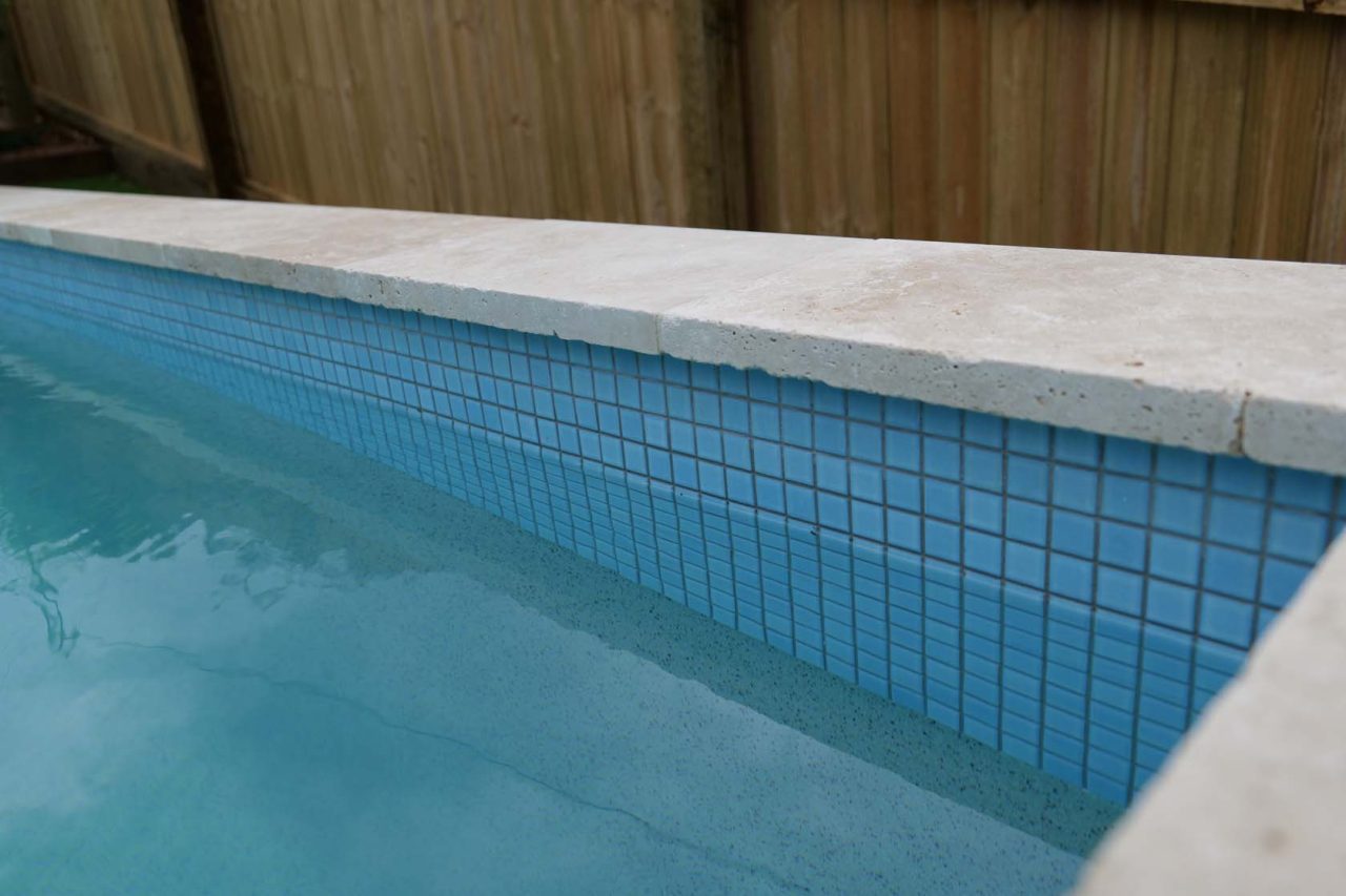 Ice Blue 23mm Ceramic Mosaic Pool Tiles