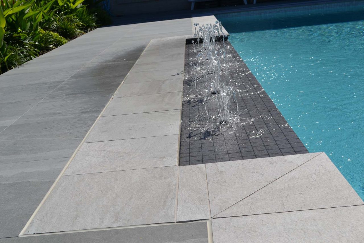 Matt Dark Grey 48mm Ceramic Mosaic Pool Tiles