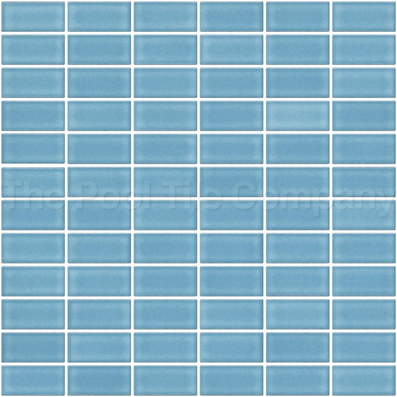 Ice Blue 23 X 48mm Ceramic Mosaic Pool Tiles CMC131