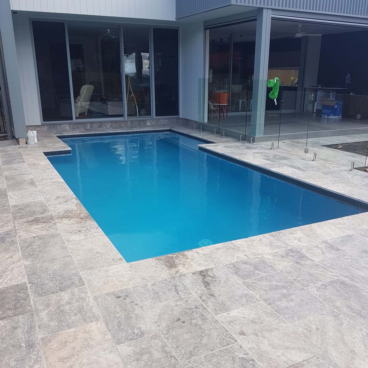 Dark Grey 23 X 48mm Ceramic Mosaic Pool Tiles CMC306