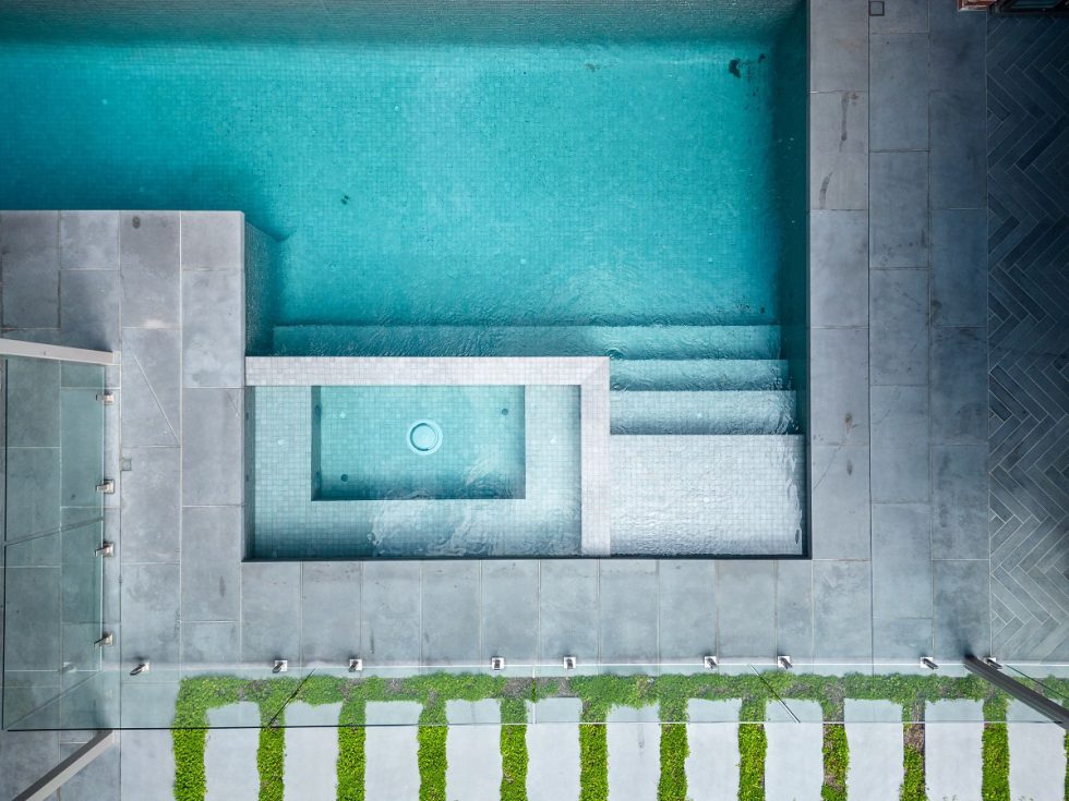 Mid Grey 48mm Ceramic Mosaic Pool Tiles CMC310