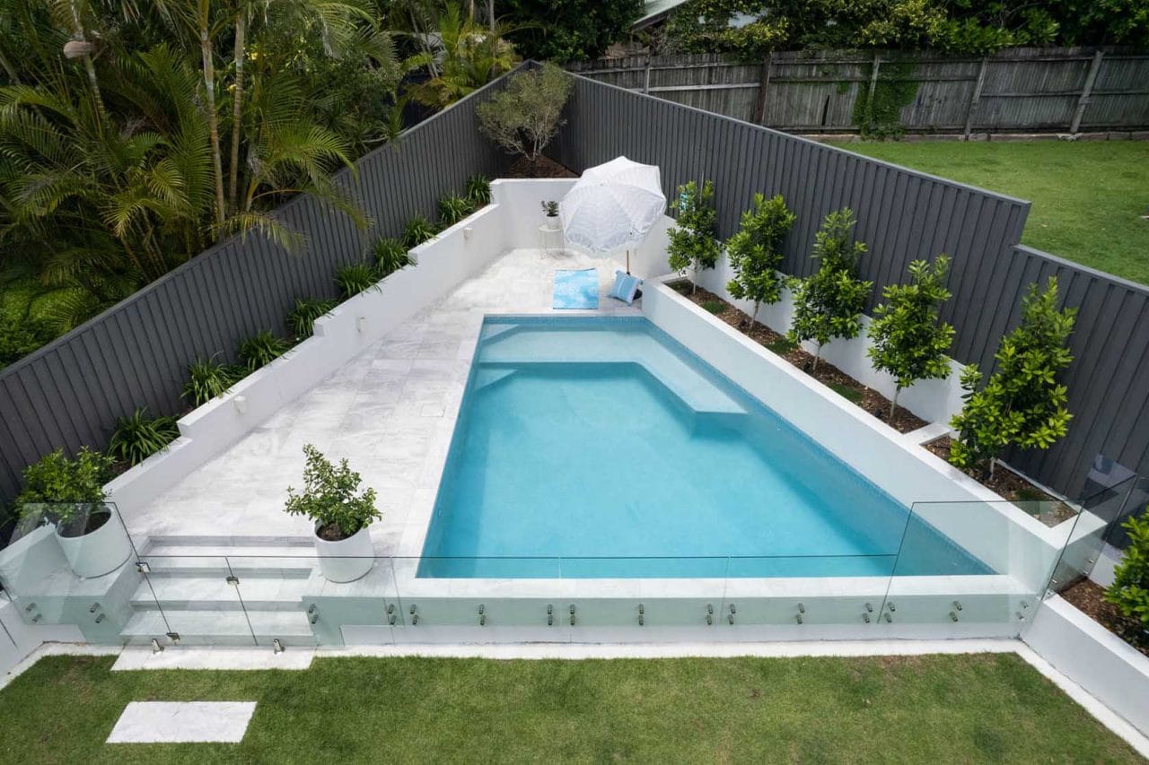 Origami Ice Blue 48mm Ceramic Mosaic Pool Tiles