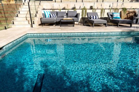 CMC535 Blue Wave Ceramic Mosaic Pool Tiles Available Now