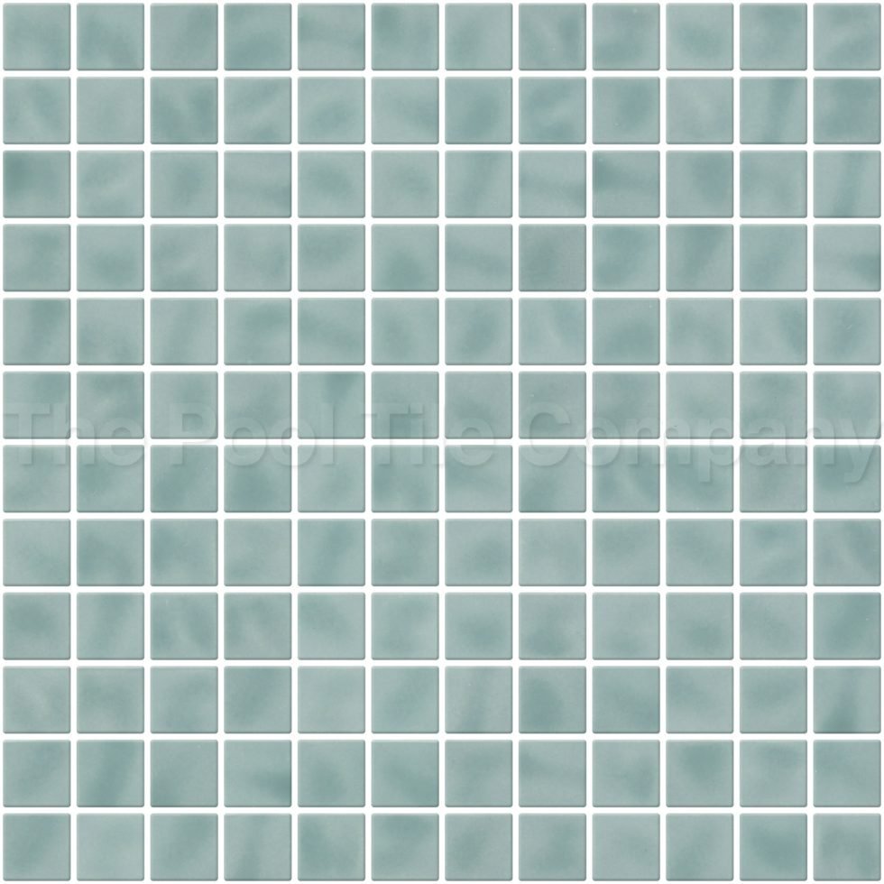 Sea Mist Wavy 23mm Ceramic Mosaic Pool Tiles CMC570