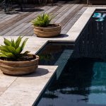 Graphite 23mm Ceramic Mosaic Pool Tiles