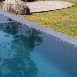 Graphite 23mm Ceramic Mosaic Pool Tiles