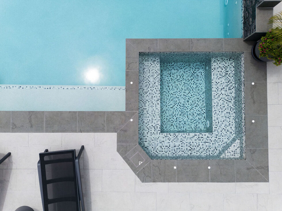 Dusk Blustonio (Bluestone Look Paver) Porcelain Pool Tiles And Coping ...