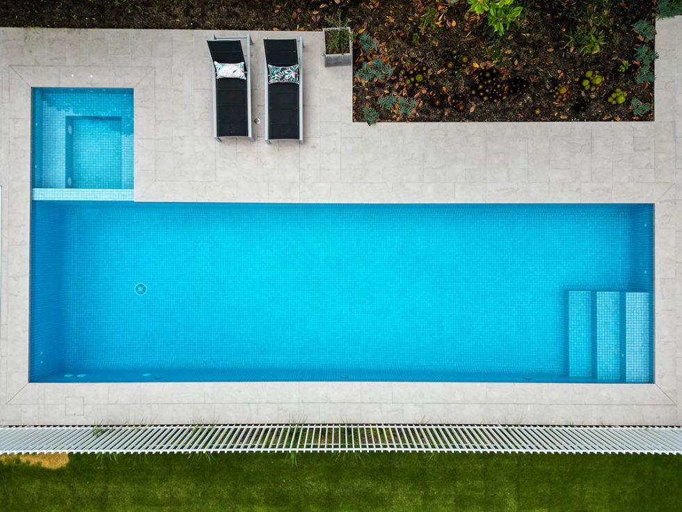 Ice Blue 48mm Ceramic Mosaic Pool Tiles