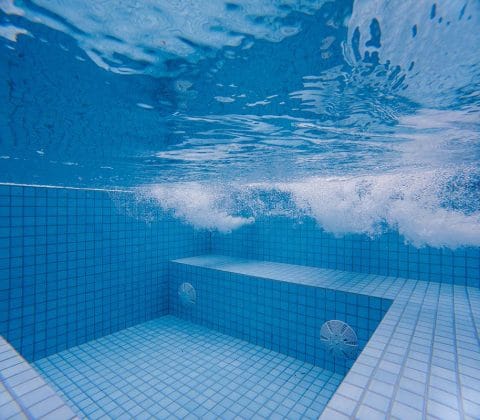 Ice Blue 48mm Ceramic Mosaic Pool Tiles