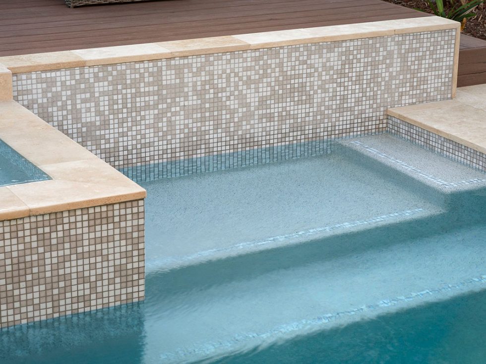 Seashell Pool Tiles Glass Mosaic Tiles GC240