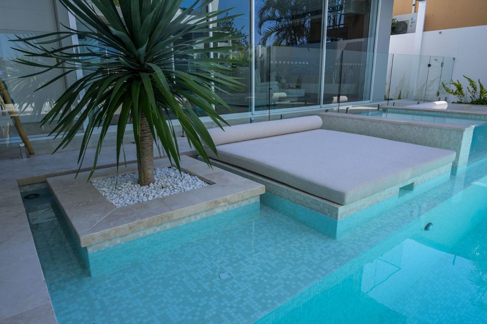 Seashell Pool Tiles Glass Mosaic Tiles GC240