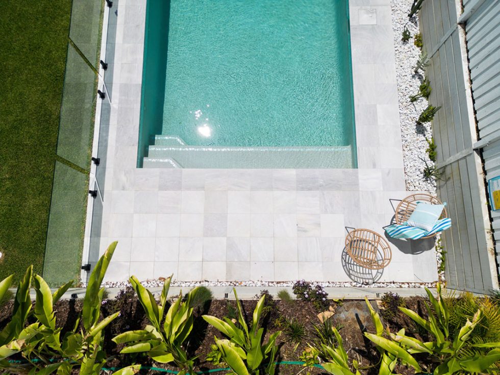 Parisian Blue Limestone Pool Tiles And Pavers