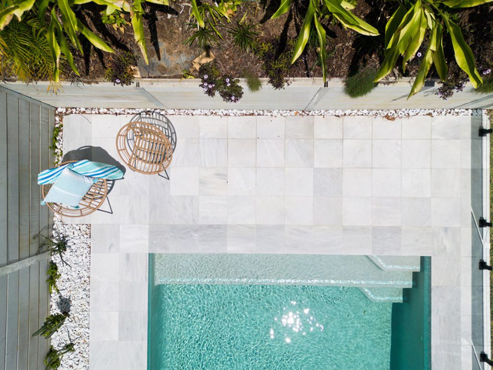 Parisian Blue Limestone Pool Tiles And Pavers