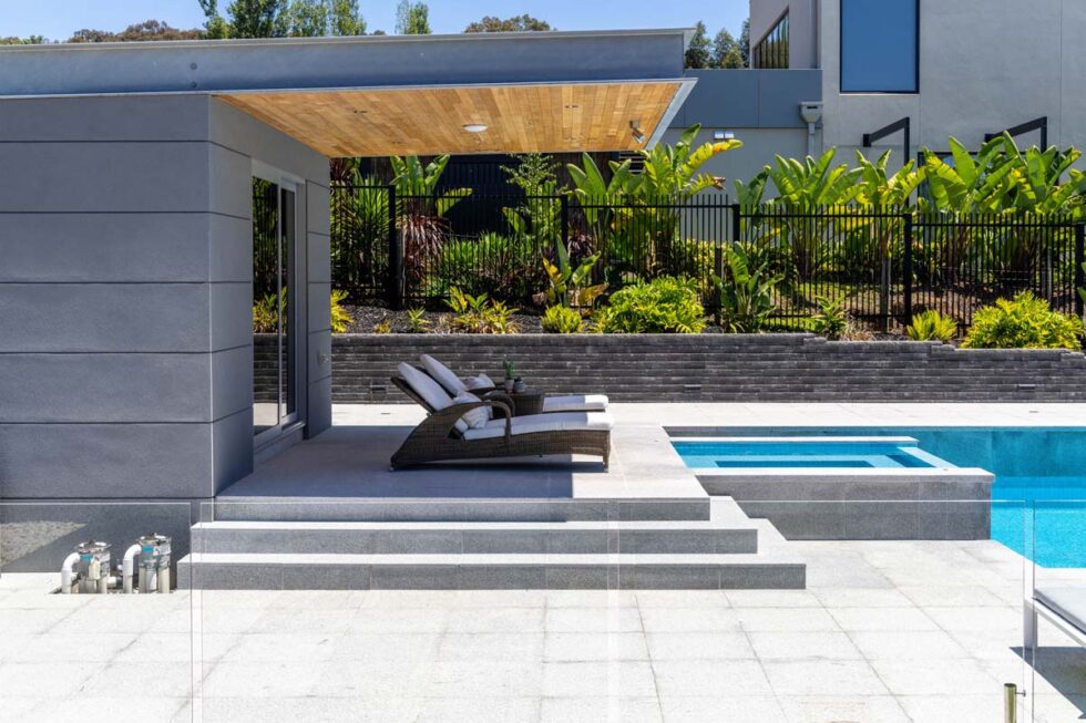 Light Grey Granite Pool Tiles And Pavers. Outdoor Pavers And Coping
