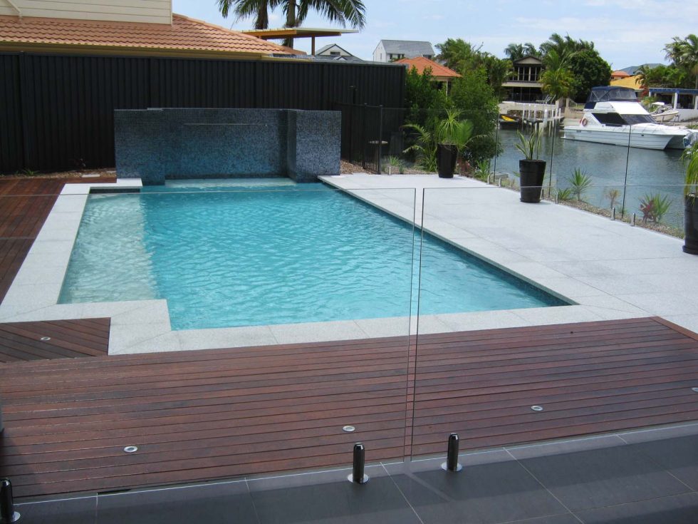 Light Grey Granite Pool Tiles And Pavers. Outdoor Pavers And Coping