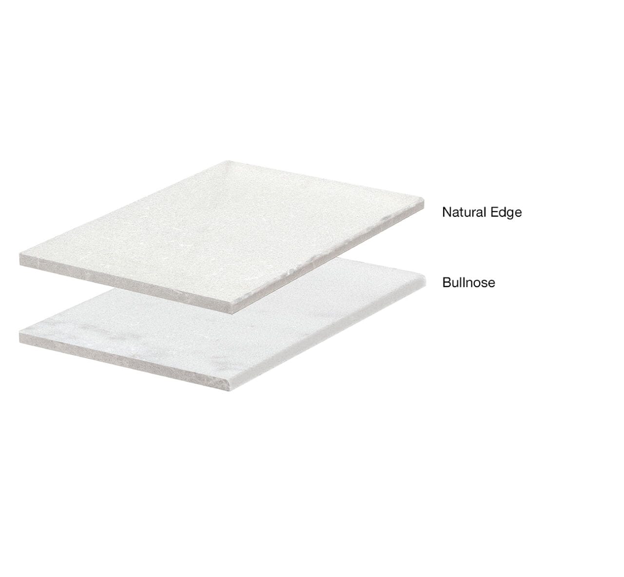 Havana White Marble Pool Coping - Bullnose Natural Edge Australia