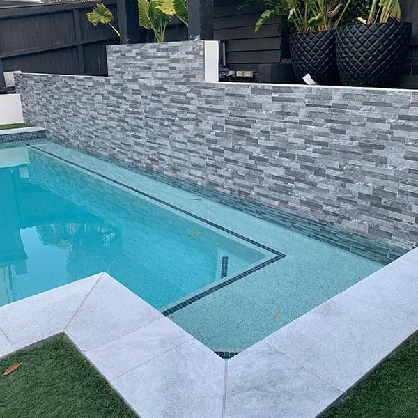 Pool Coping Tiles Offered With A Natural Edge Profile And Available Now
