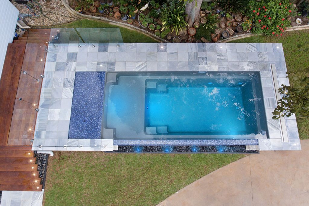 Parisian Blue Limestone Pool Tiles And Pavers