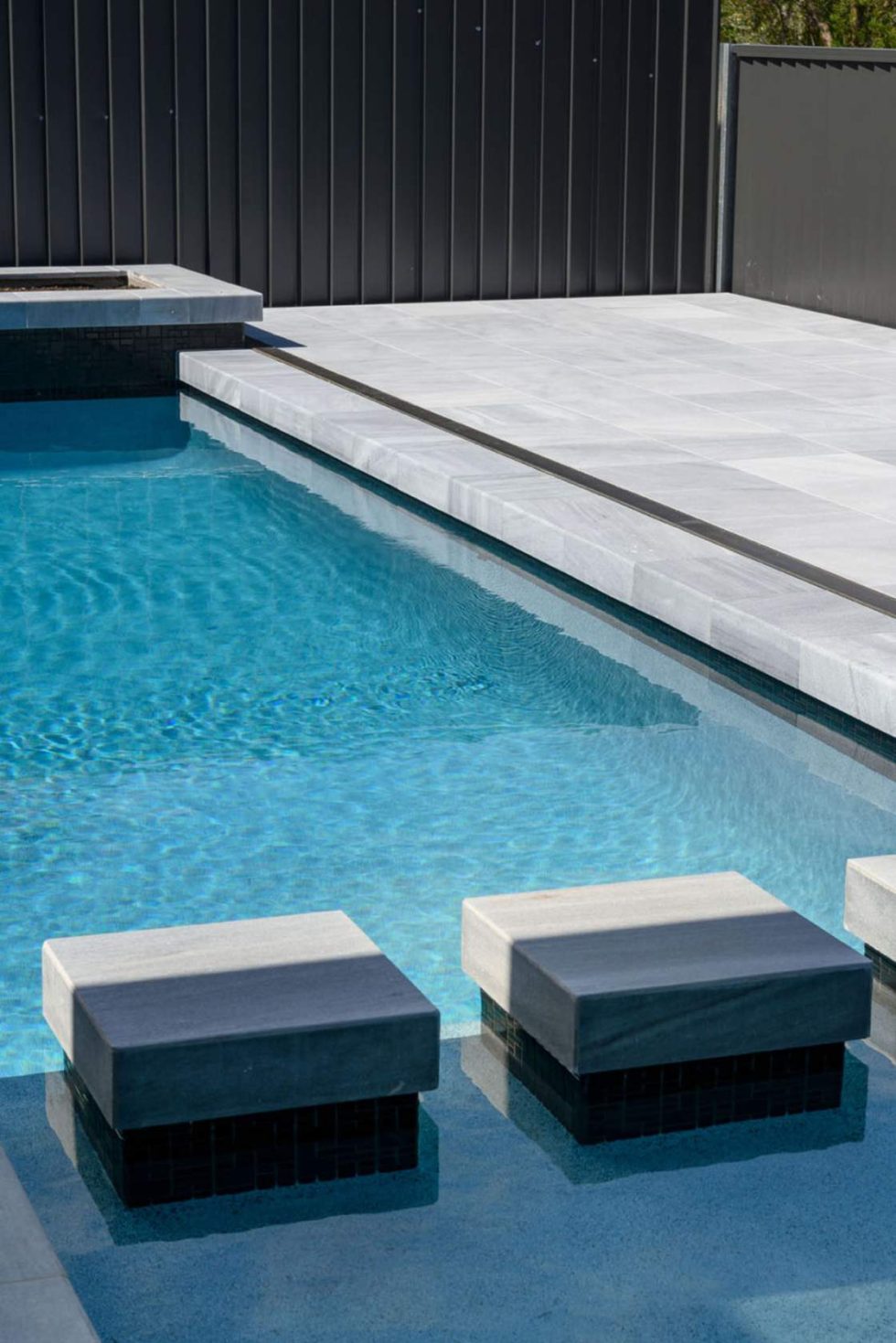 Parisian Blue Limestone Pool Tiles And Pavers
