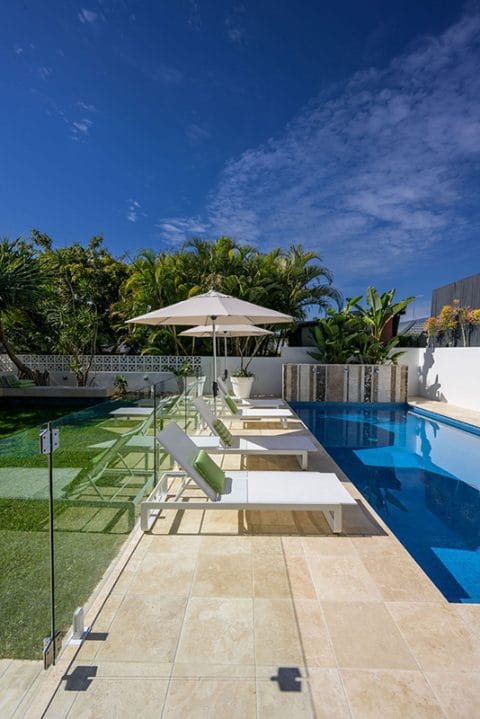 Linen Travertine For Coping And Poolside Tiling And Paving
