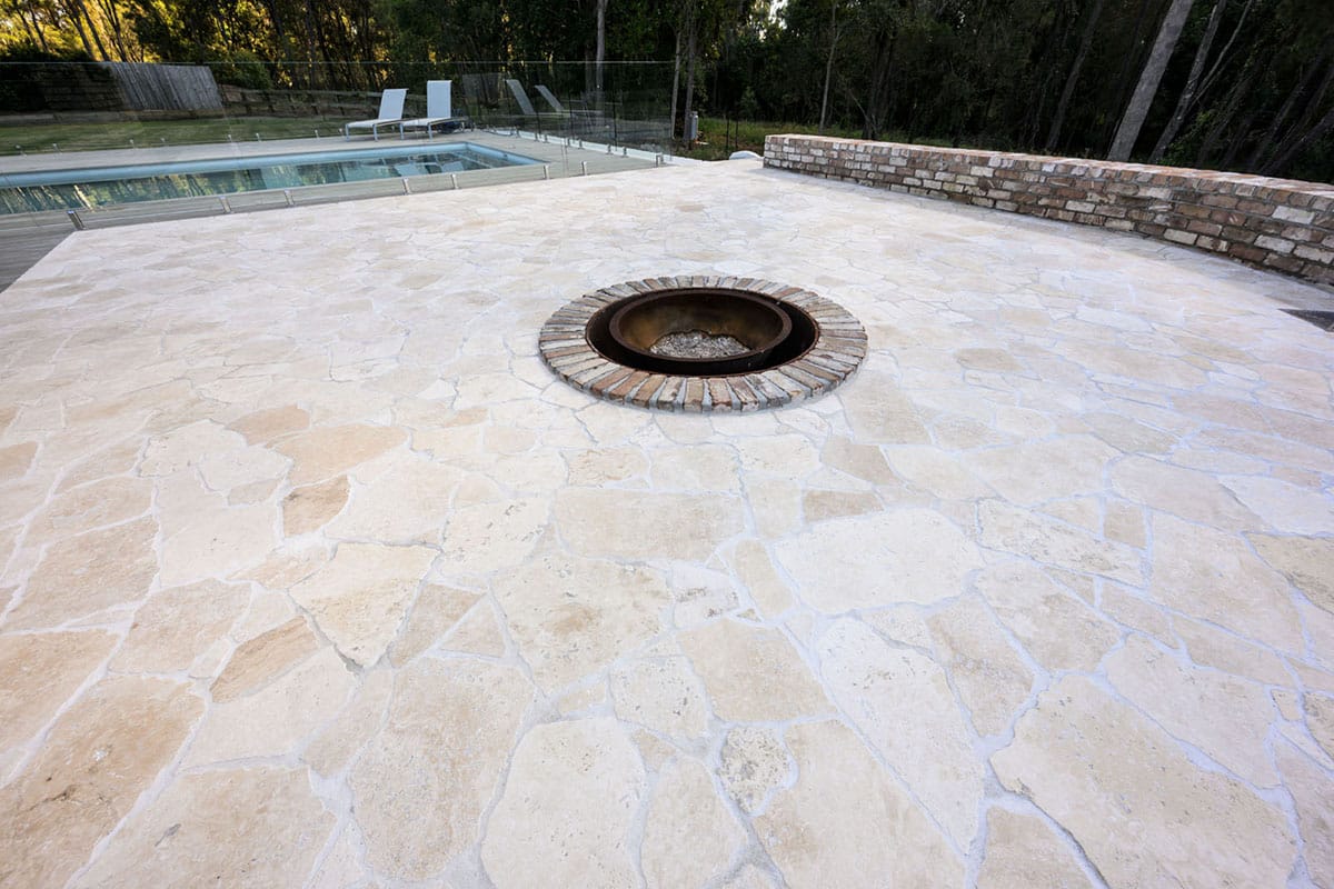Linen Travertine Crazy Pave