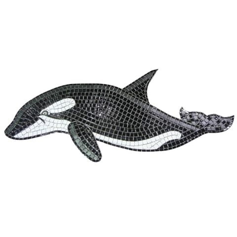 Orca Ready-made Killer Whale Ceramic Mosaic Picture Design