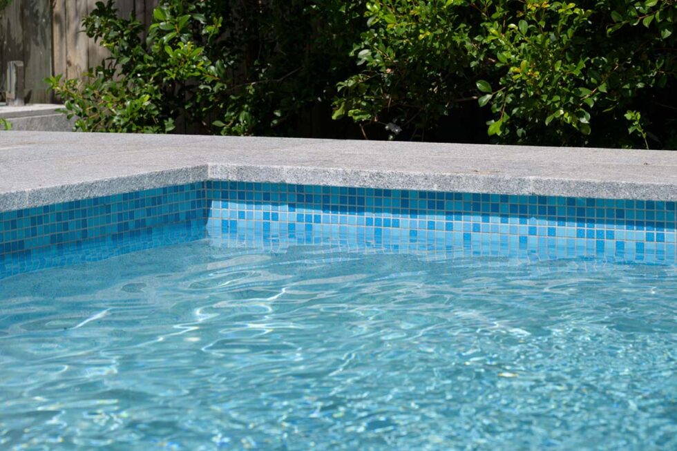 Mid Blue Trio 20mm Pool Tiles Glass Mosaic Tiles GC456