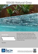 Natural Grey Stacked Stone Wall Cladding Panels SS430