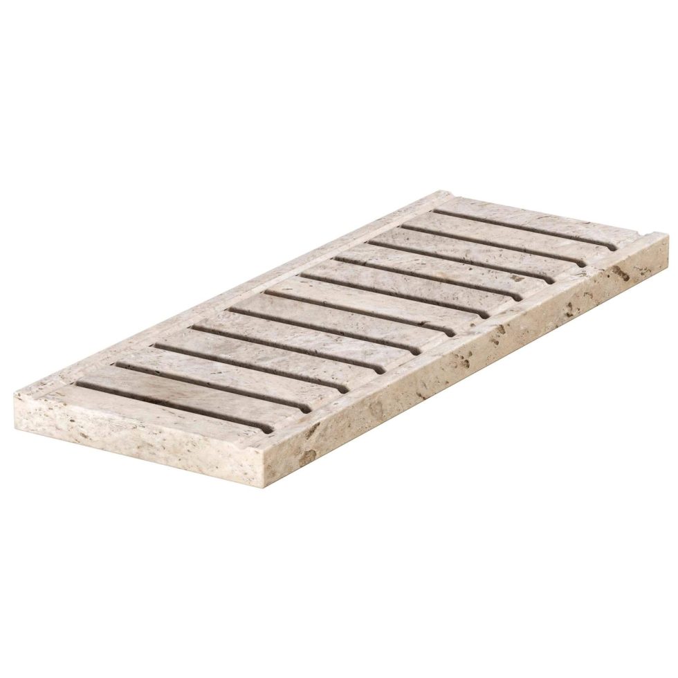 Silver Travertine Grate Available Now