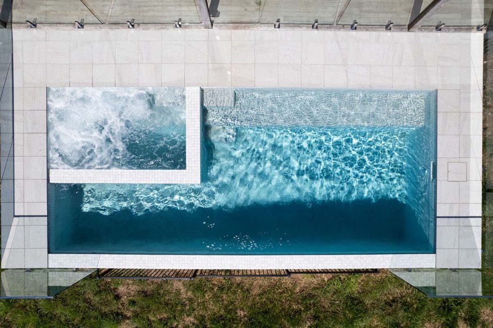 Sand Drift Porcelain Pool Tiles And Coping. Outdoor Paving Tiles