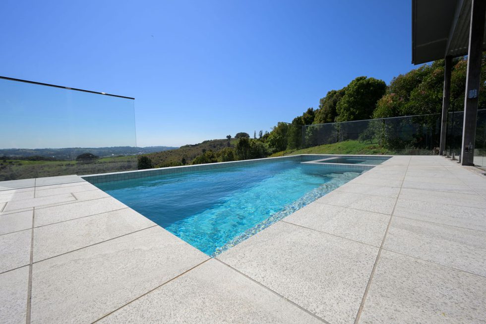 Sand Drift Porcelain Pool Tiles And Coping. Outdoor Paving Tiles