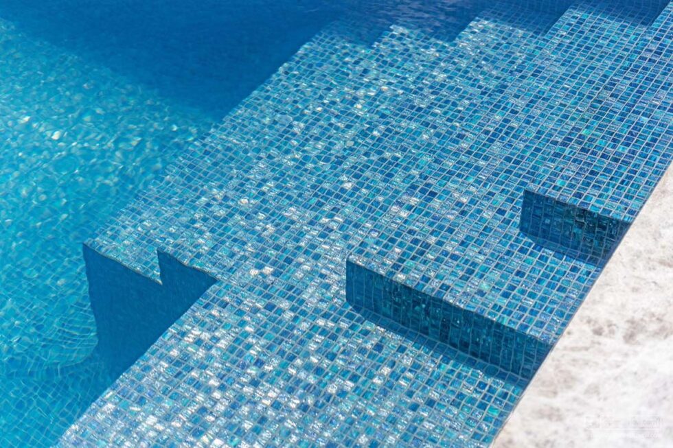 Peacock Gold Pool Tiles Glass Mosaic Tiles GC210