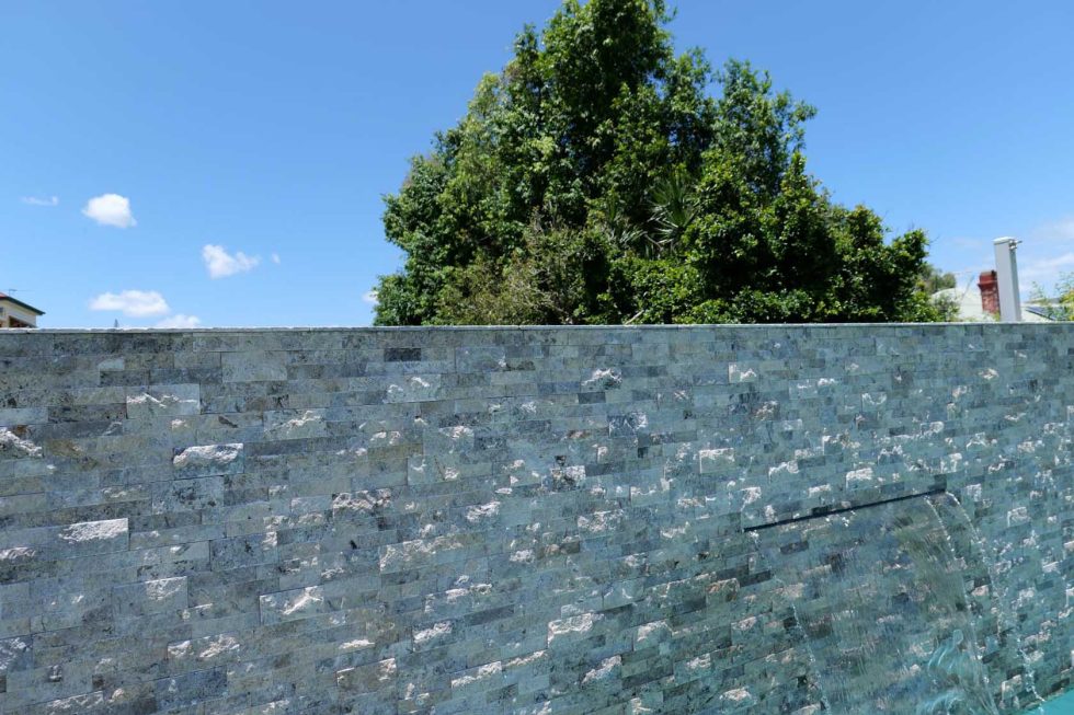 Silver Travertine Stacked Stone Wall Cladding For Feature Walls