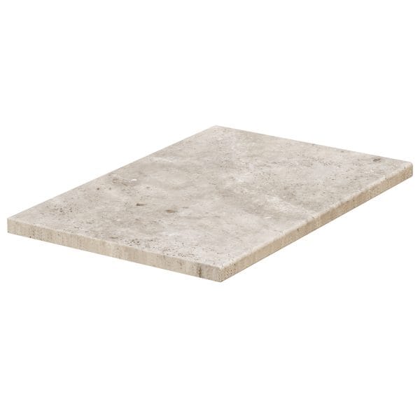 Silver Travertine Coping Available Now