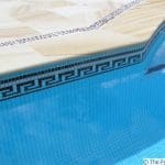 GB252 Black Caramel & White Glass Greek Key 20mm Glass Mosaic Patterned ...